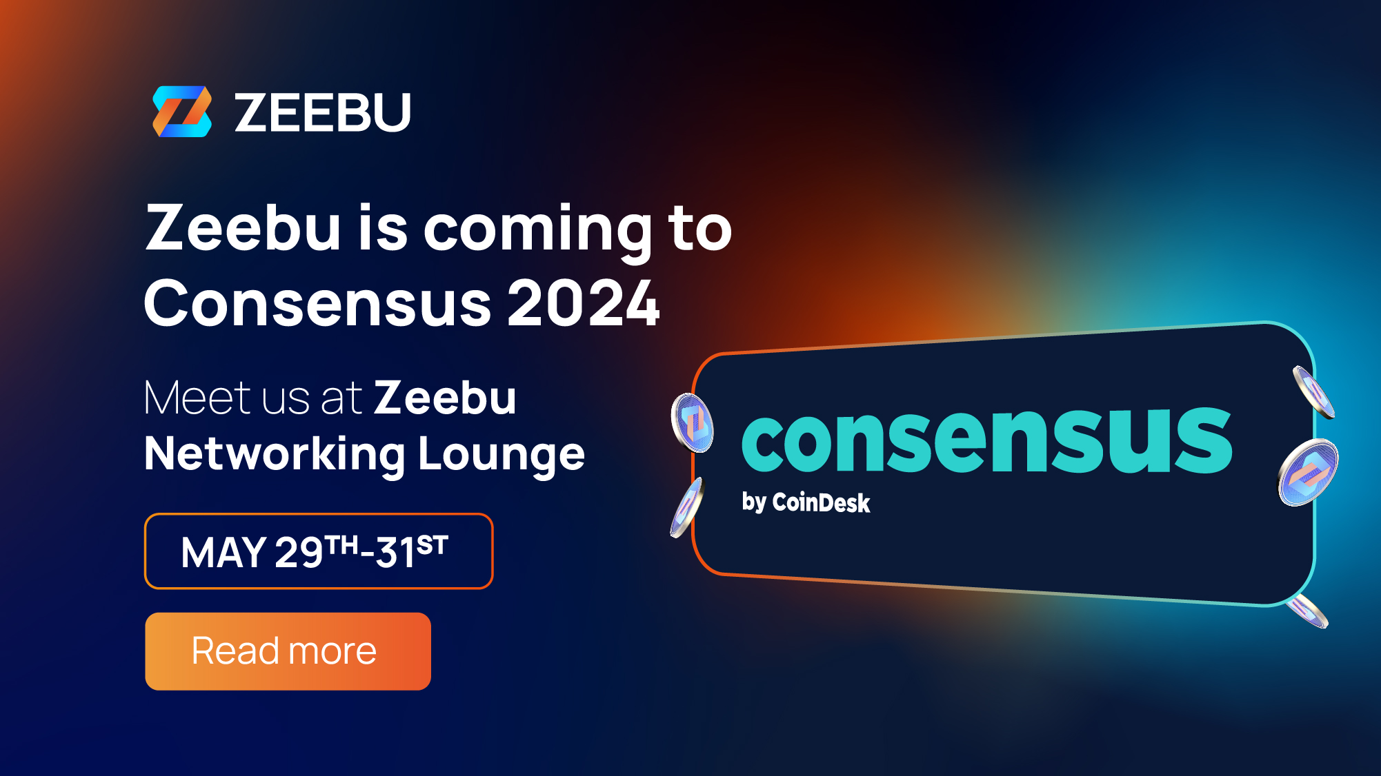 Zeebu will be heading to CoinDesk Consensus 2024